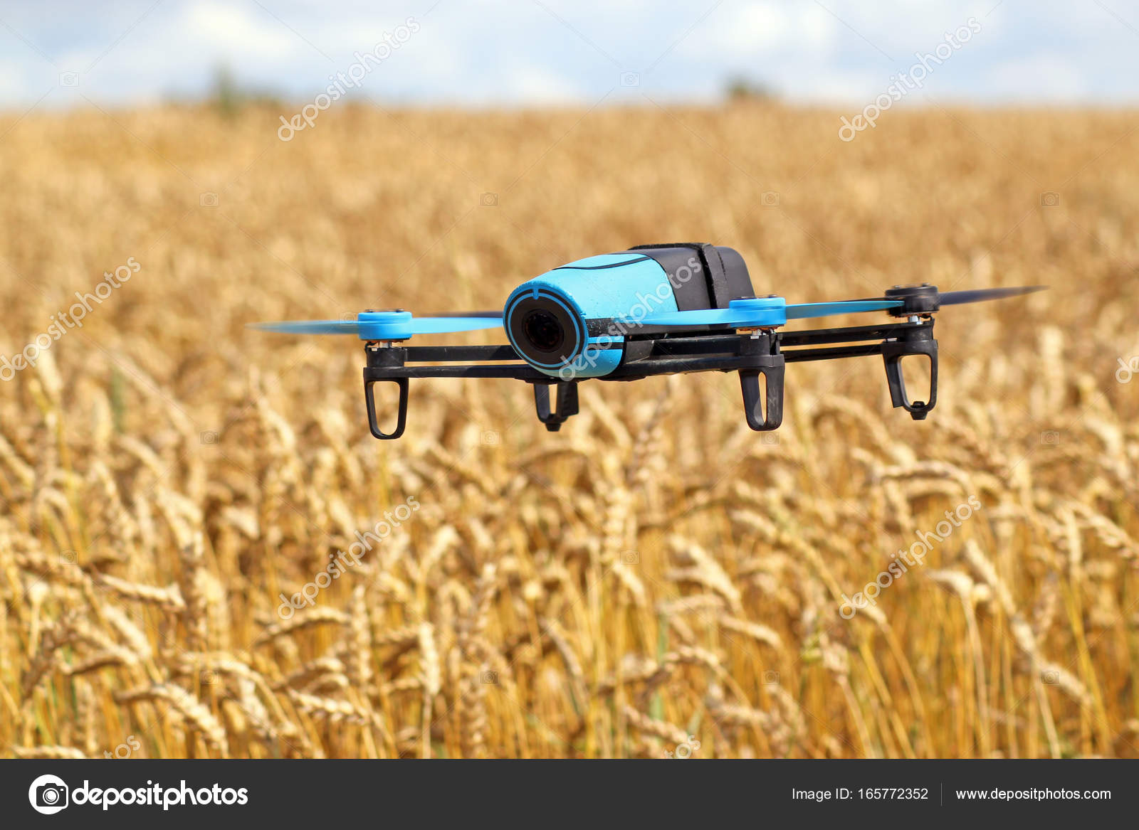 Drone over the field Stock Photo by ©katrin88888 165772352