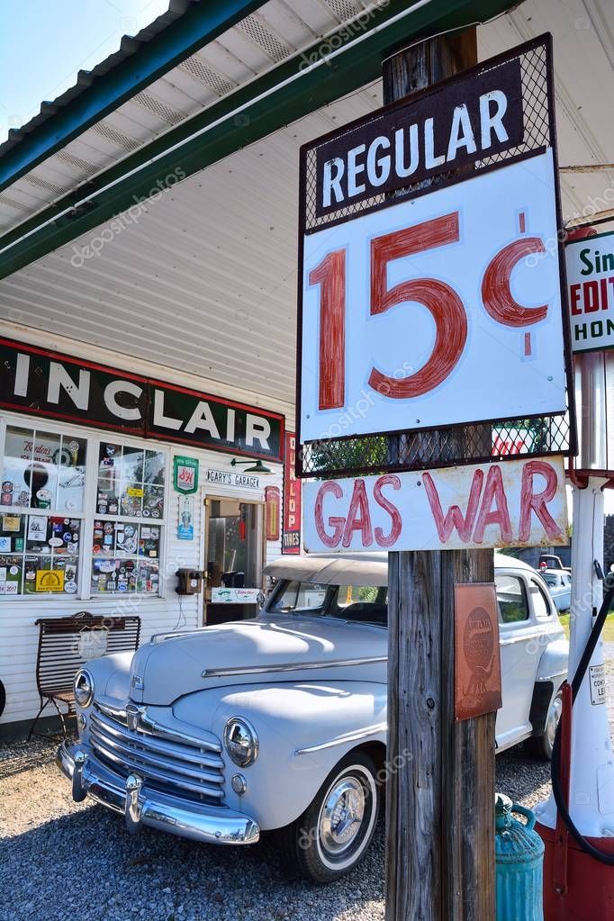 Gasolinera Gay Parita Sinclair en la Ruta 66. 2023