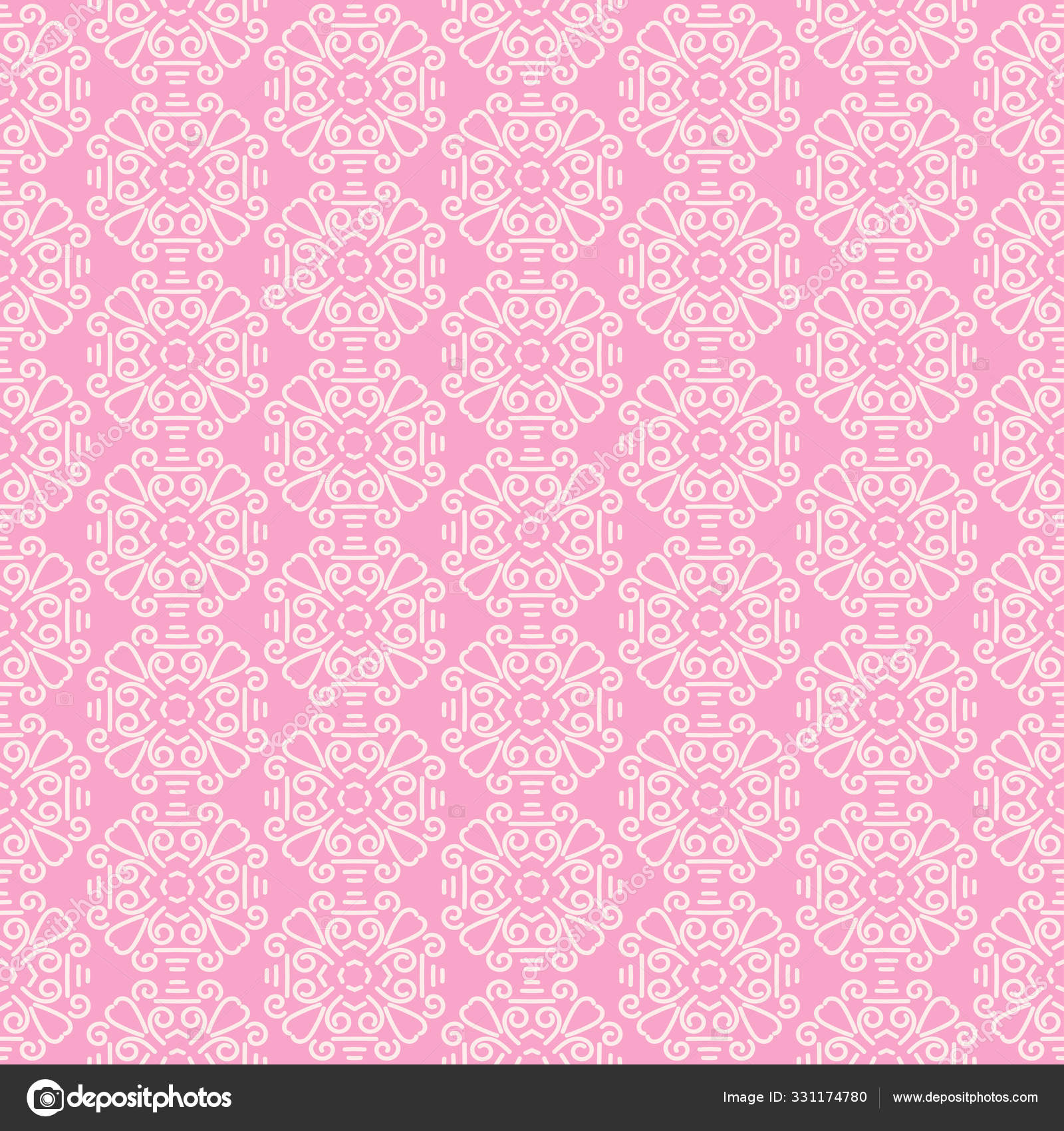 Pink Background Pattern Background Image Retro Style Seamless Pattern ...