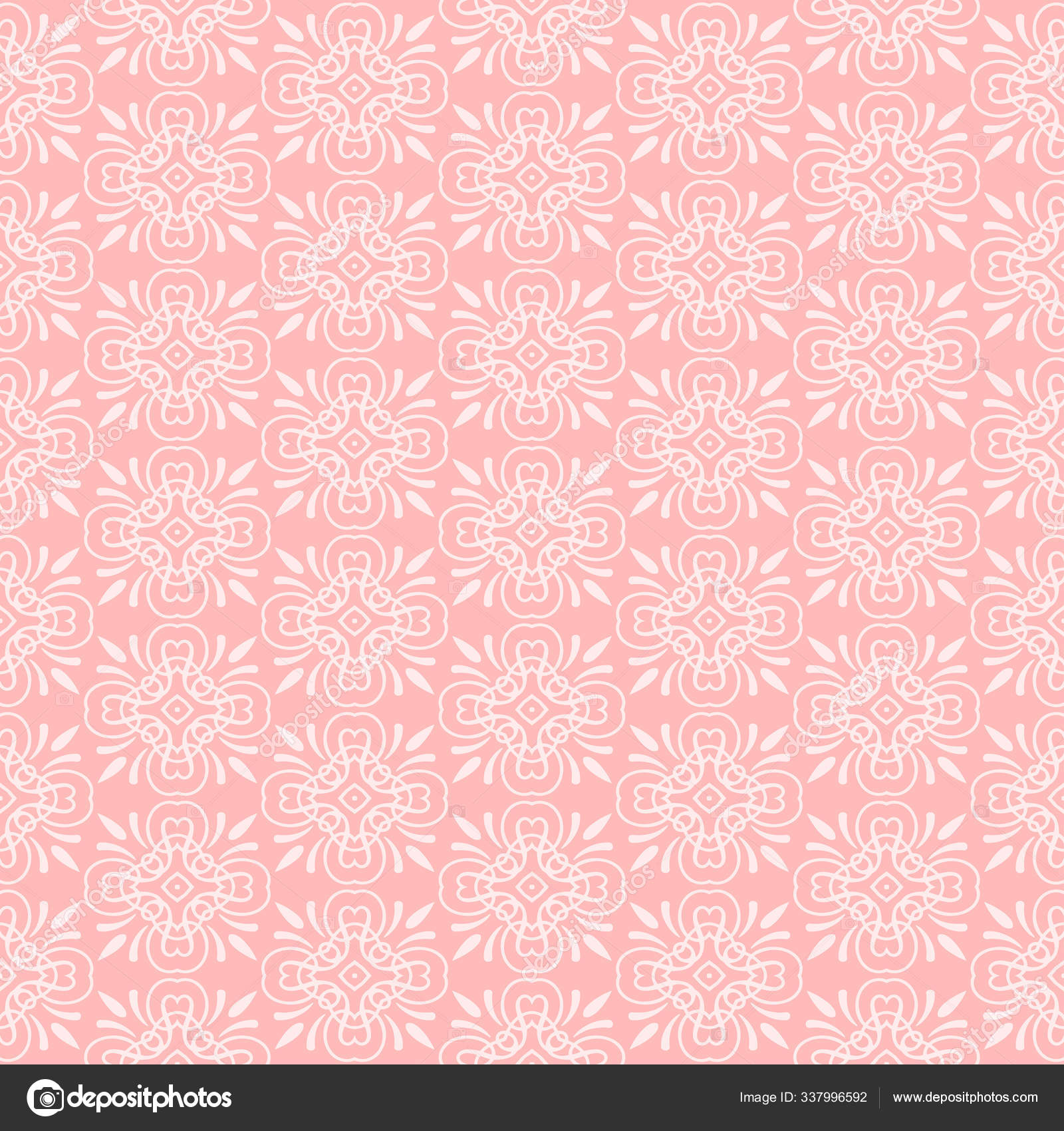 Seamless Floral Pattern Pink Background Background Wallpaper Retro ...