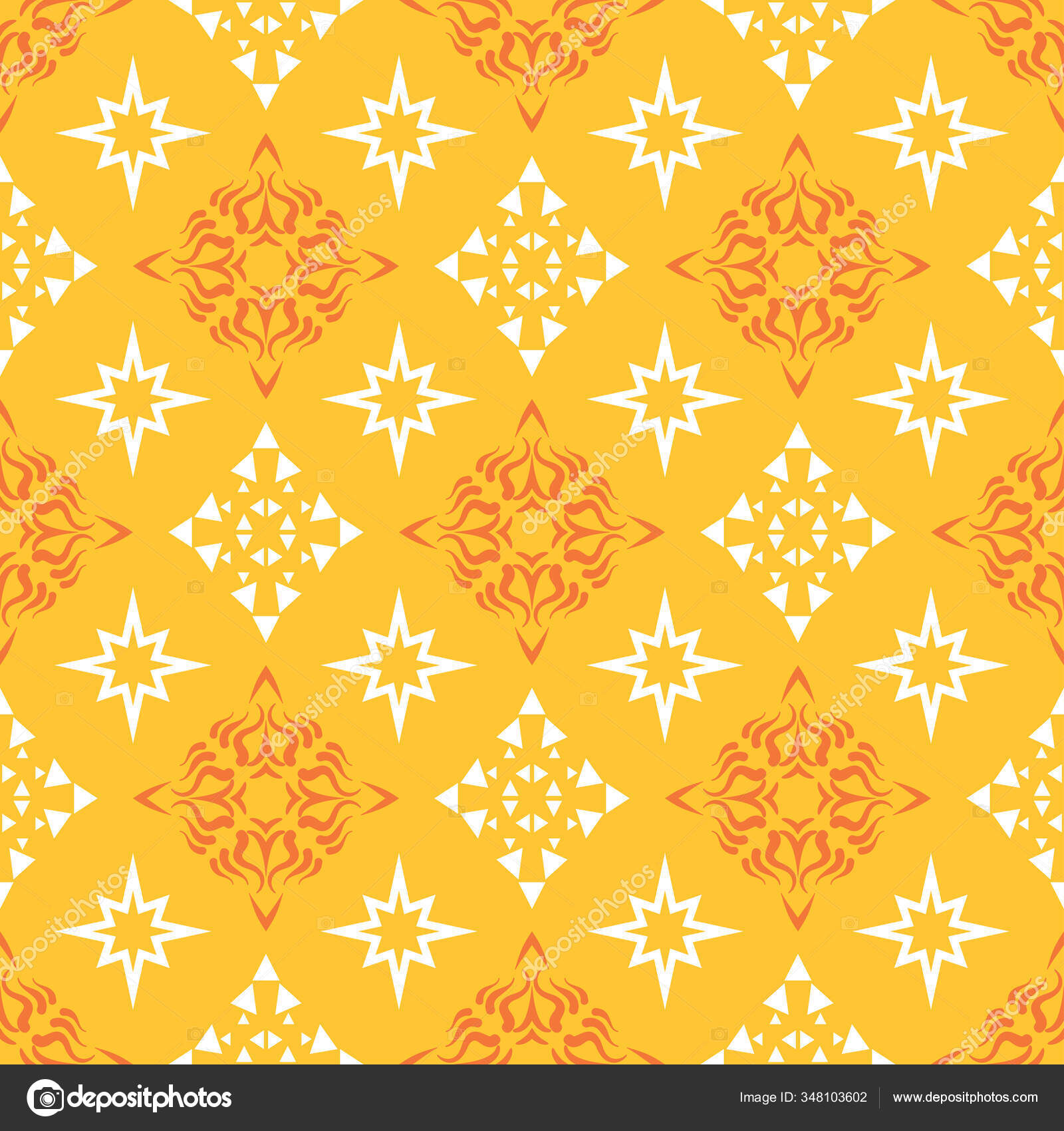 Yellow Background Seamless Pattern Texture Wallpaper Vector ...