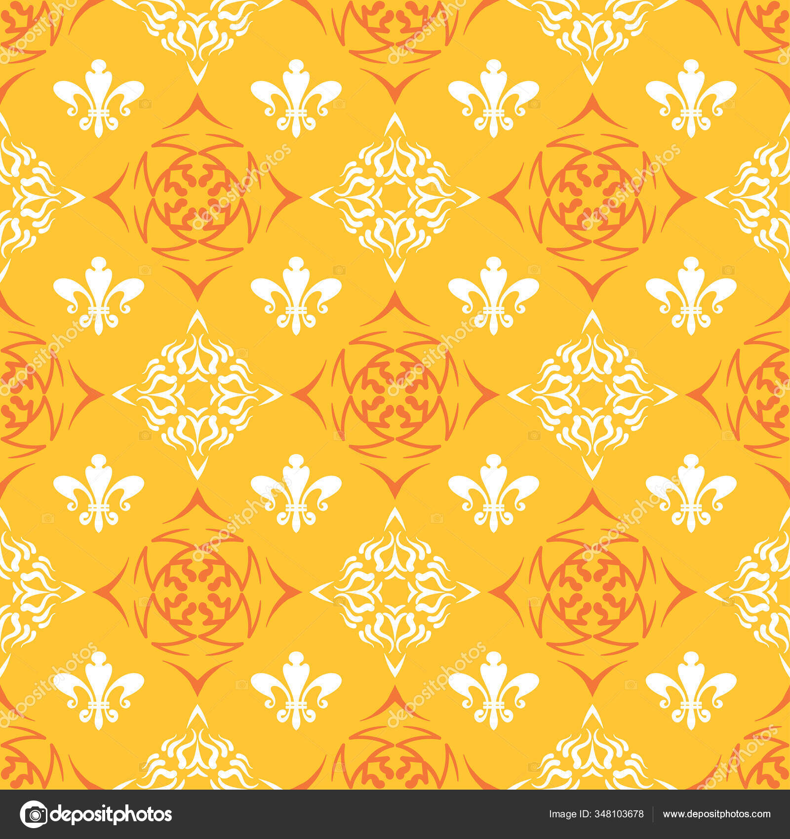 Yellow Abstract Background Seamless Pattern Retro Texture Wallpaper ...