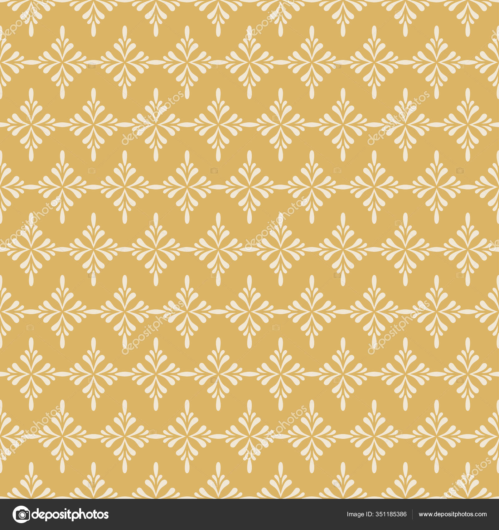 Simple Decorative Pattern Gold Background Wallpaper Texture Vector ...