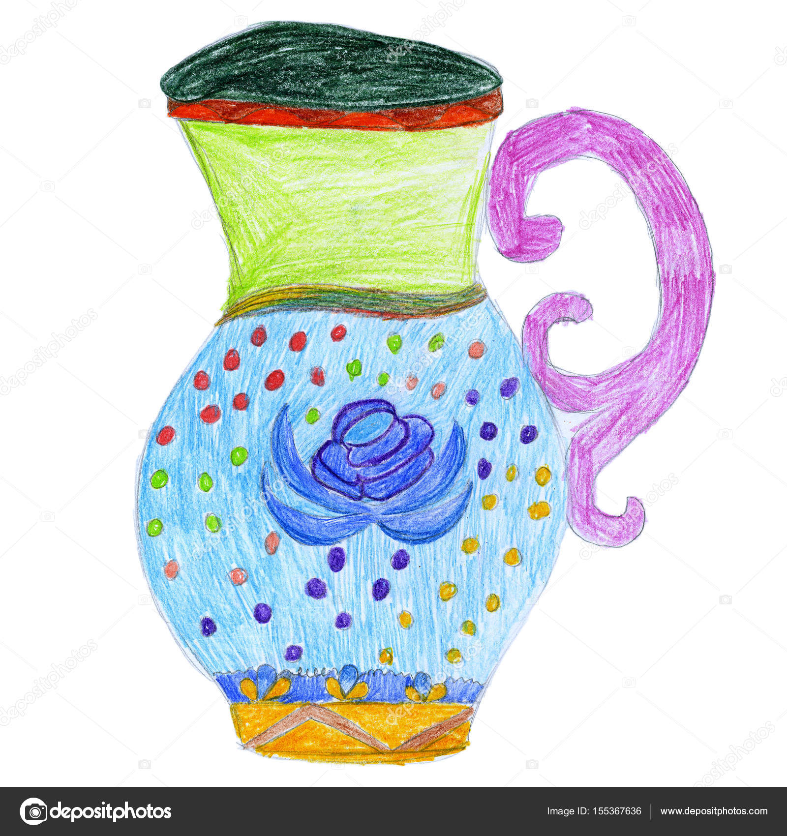 How To Draw A Pitcher Of Water