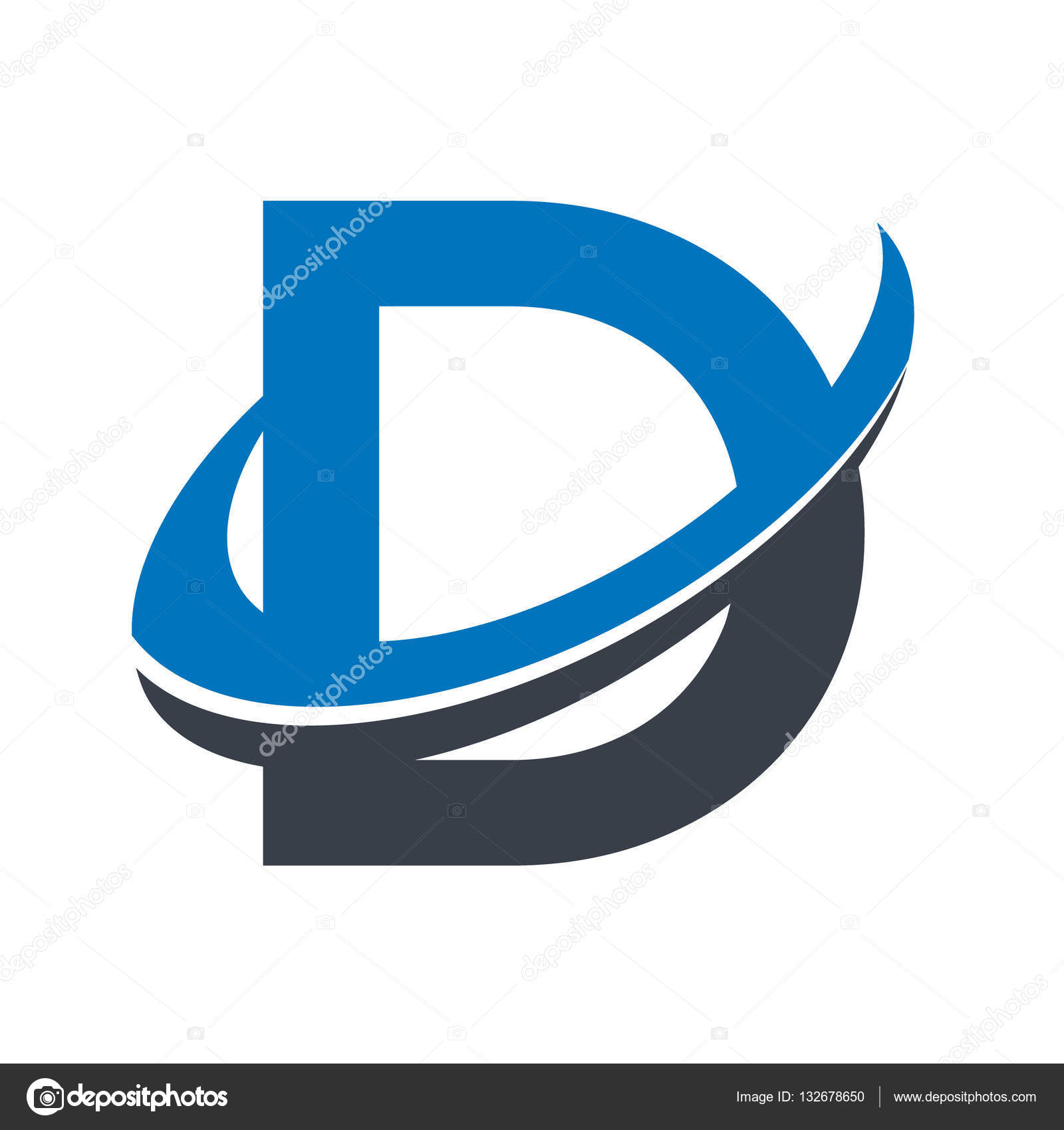 Swoosh Alphabet Icon D — Stock Vector © Mictoon #132678650