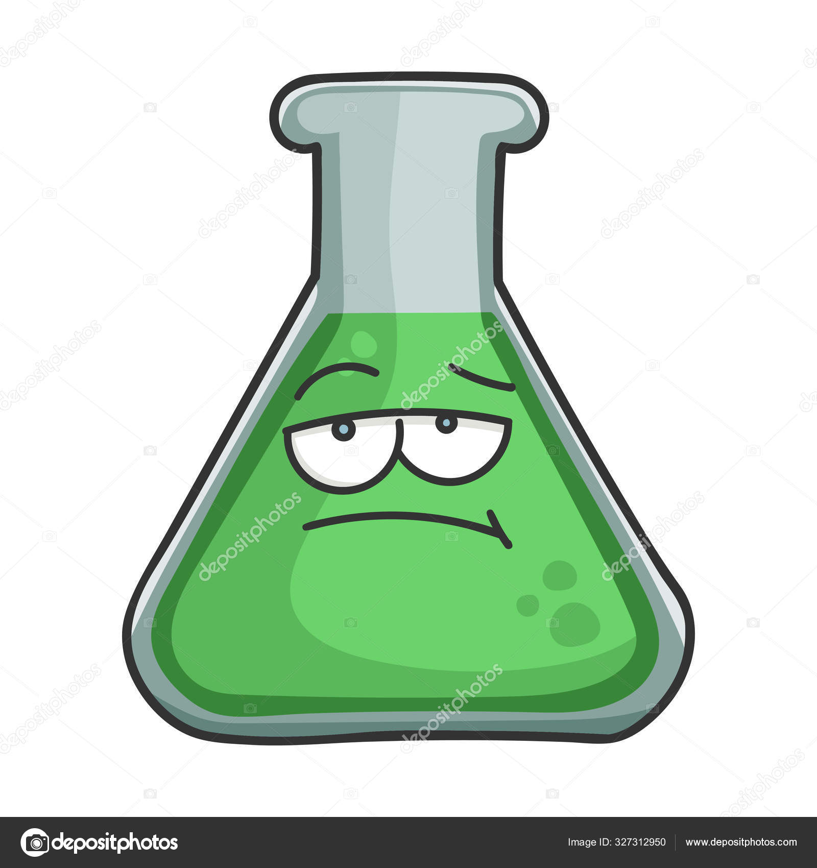 Tubos De Ensayo De Dibujos Animados