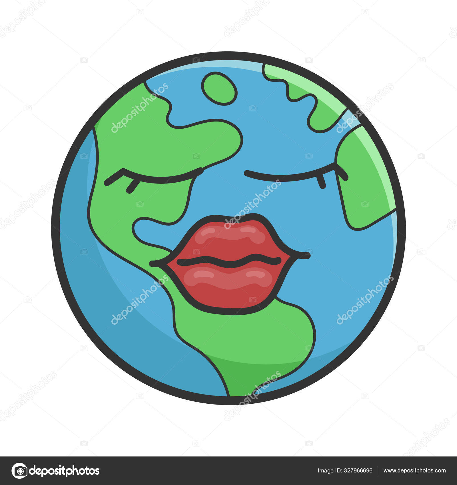 Female planet earth cartoon illustration Stock Vector Image by ©Mictoon ...