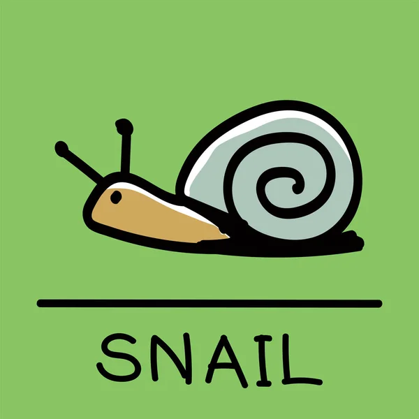 Snail lettering text isolated calligraphic curly style in shape ...