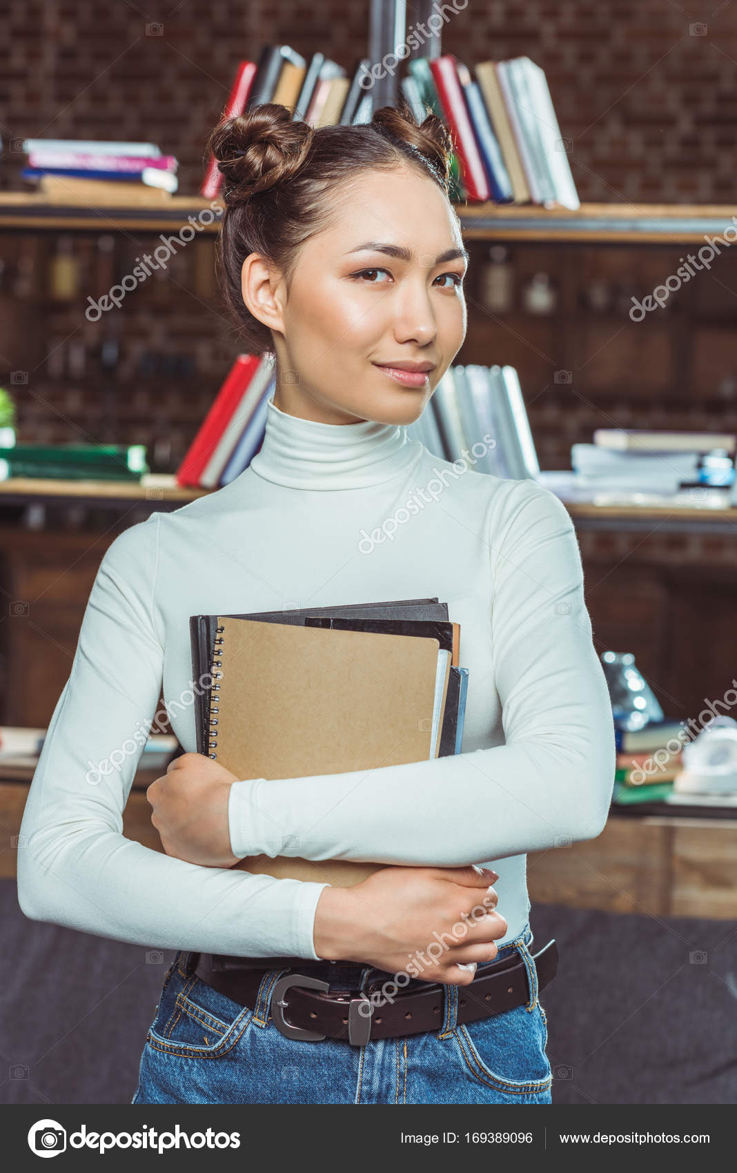 Beautiful asian student — Stock Photo © alebloshka #169389096