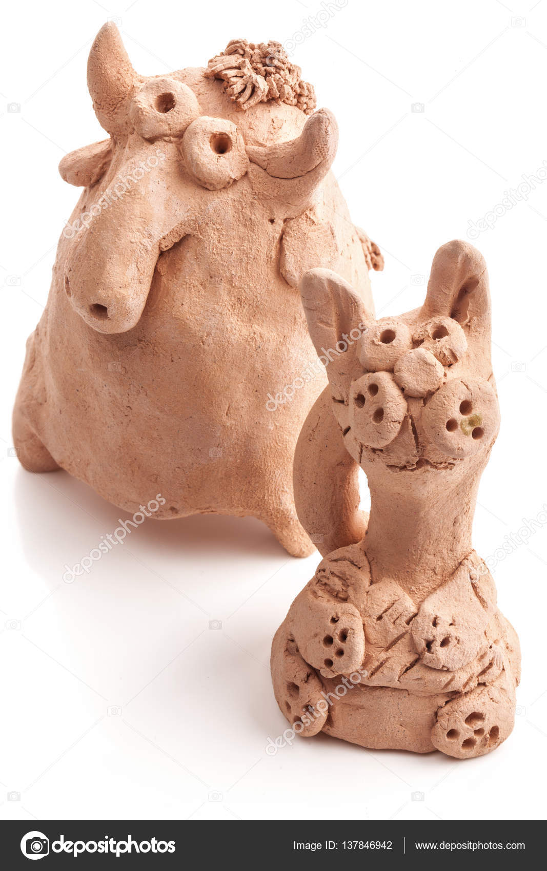 Set of Figurines from clay made by children Stock Photo by ©msk_nina ...