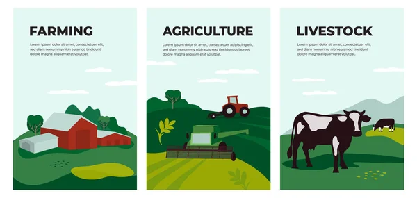 Smart farming template Stock Vector by ©OlgaStrelnikova 309588774