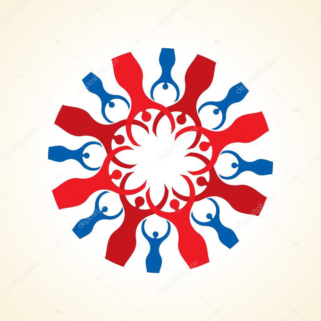 Concept of woman unity. — Stock Vector © arrtfoto #126055090 Concept of woman unity. — Stock Vector © arrtfoto #126055090