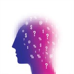 Human face with question mark illustration — Stock Vector ...