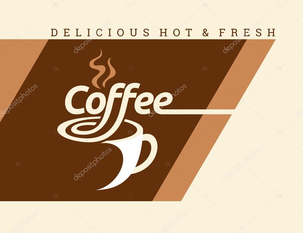 Coffee design template Stock Vector by ©arrtfoto 126109546