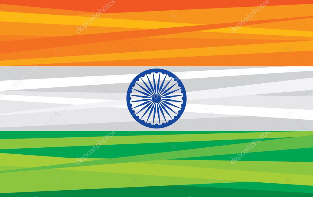 Indian national flag design. Stock Vector Image by ©arrtfoto #126129986