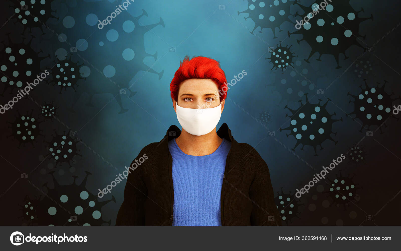 Self Isolation Help Prevent Spreading Virus Covid Coronavirus Social ...