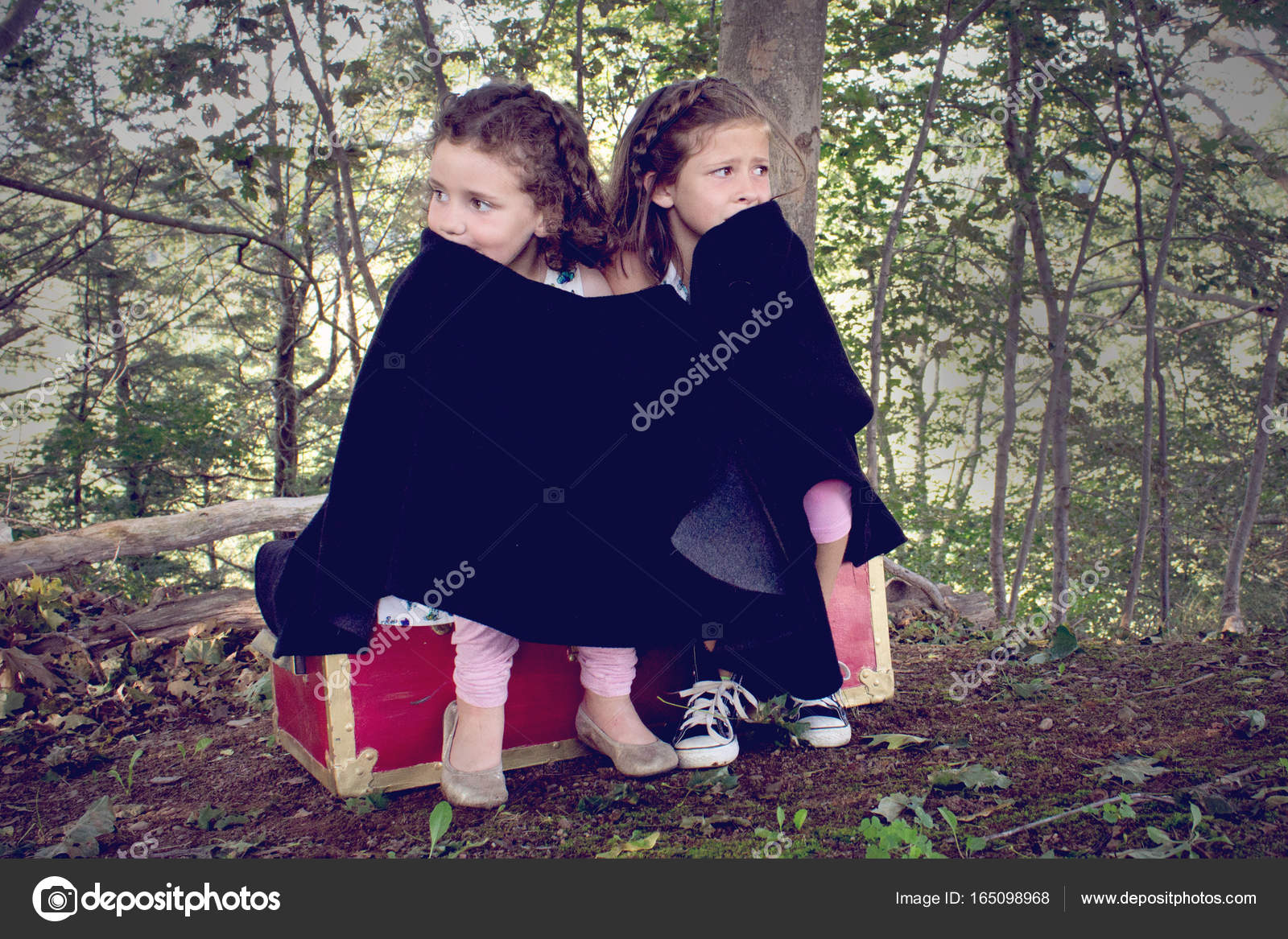 Two scared little girls — Stock Photo © rustycanuck #165098968