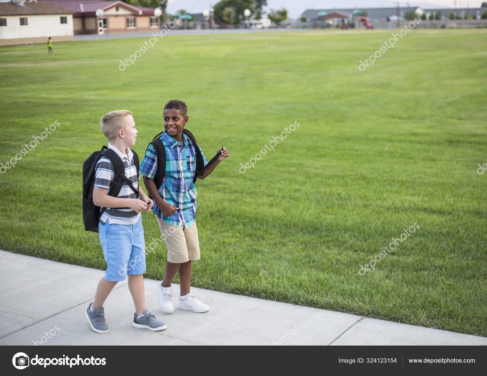 Kids Walking Home From School