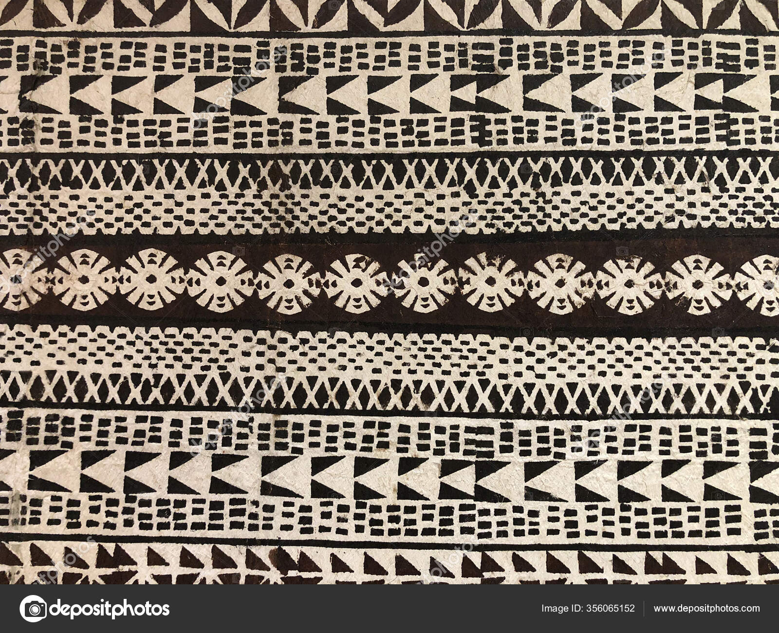 Authentic Traditional Pacific Islands Tapa Cloth Pattern Polynesian ...