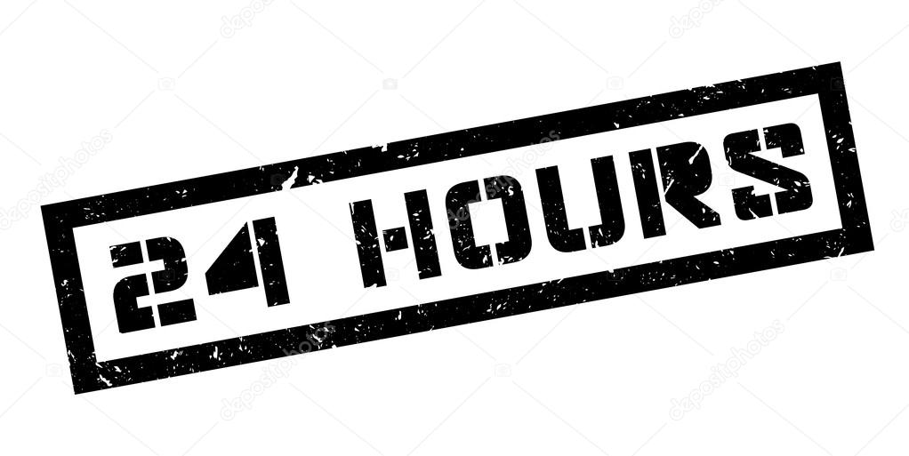 24 hours rubber stamp Stock Vector Image by ©lkeskinen0 #126647240