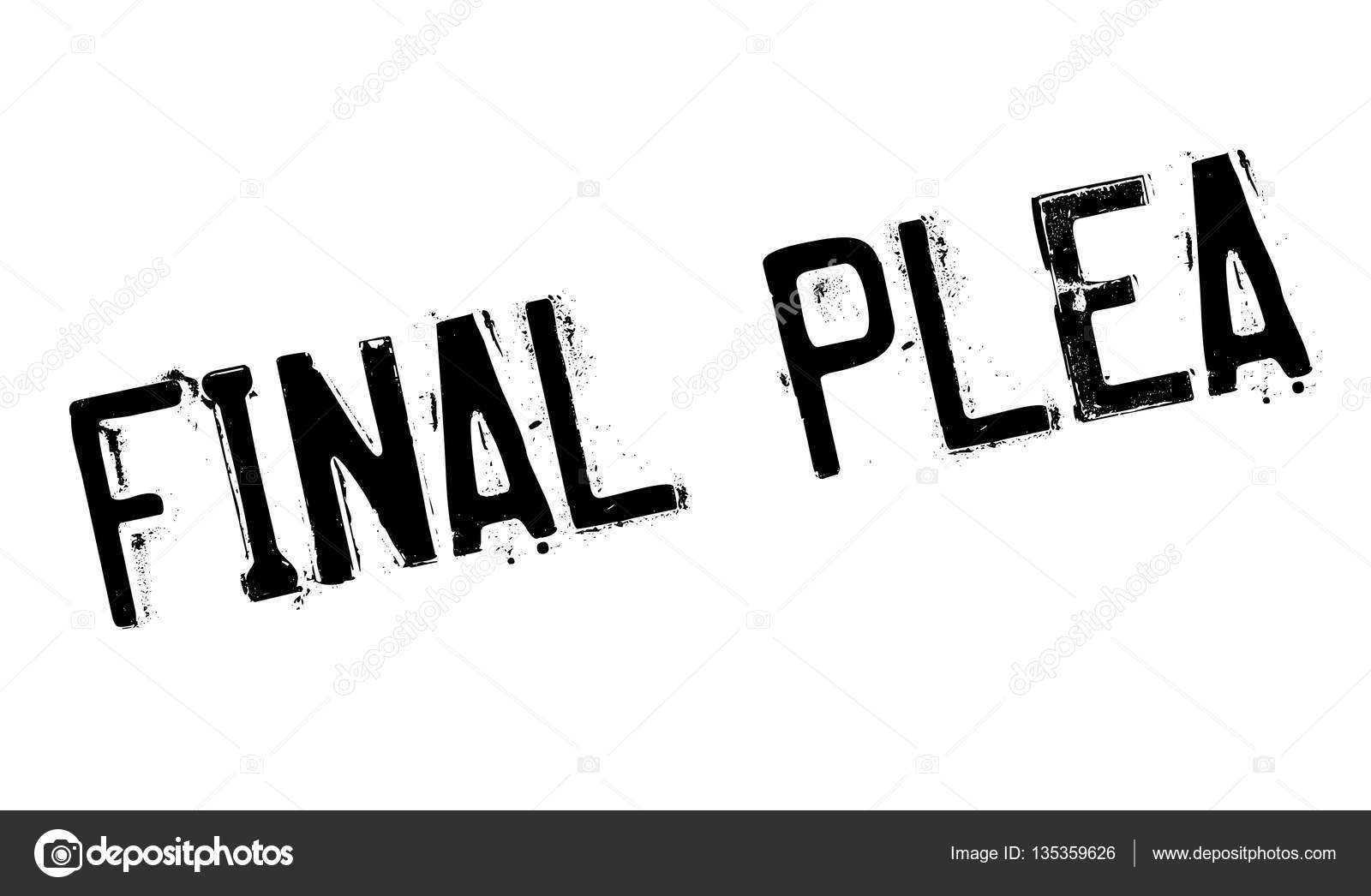 Final Plea rubber stamp — Stock Photo © lkeskinen0 #135359626