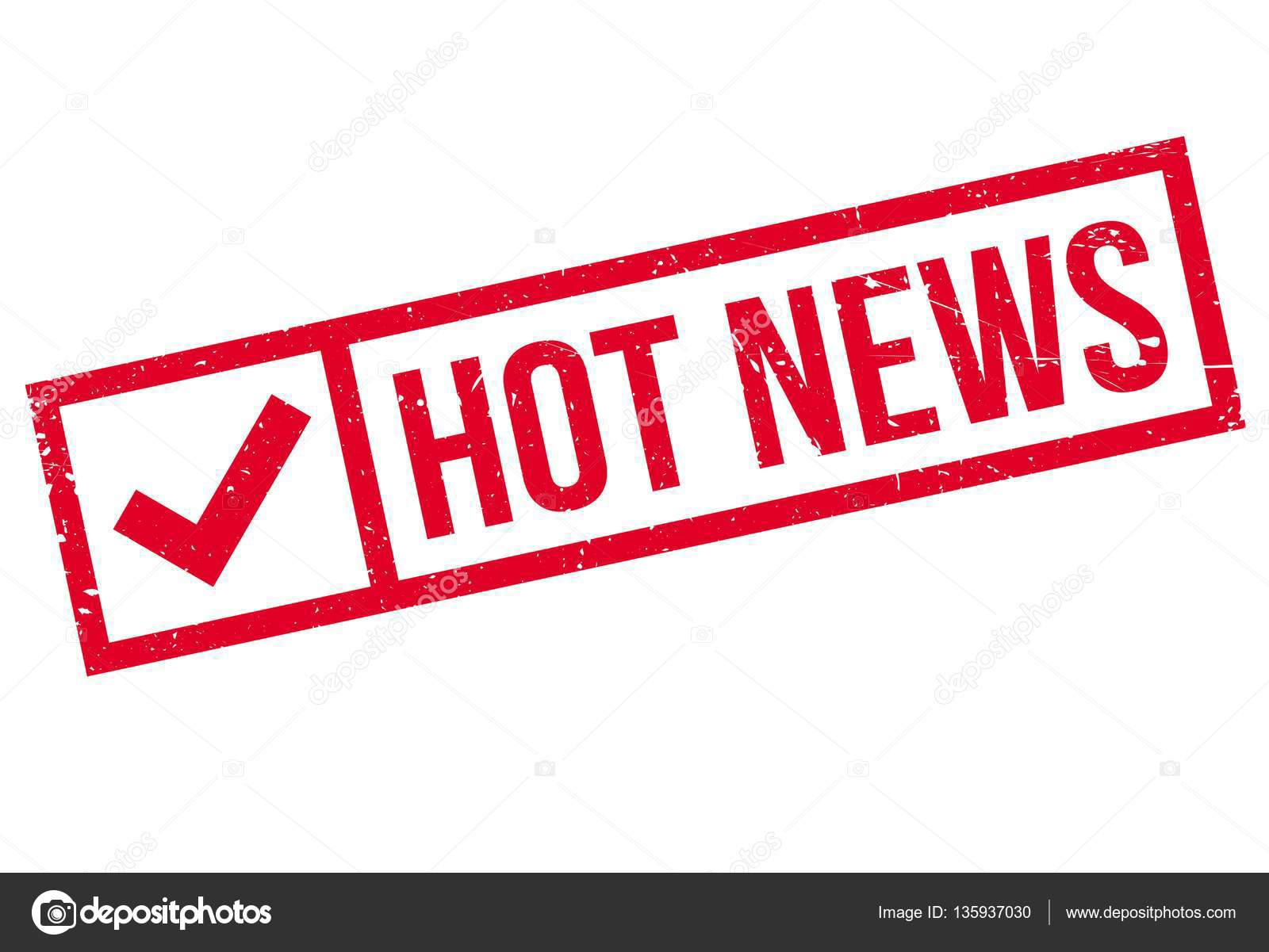Hot News rubber stamp Stock Vector Image by ©lkeskinen0 #135937030