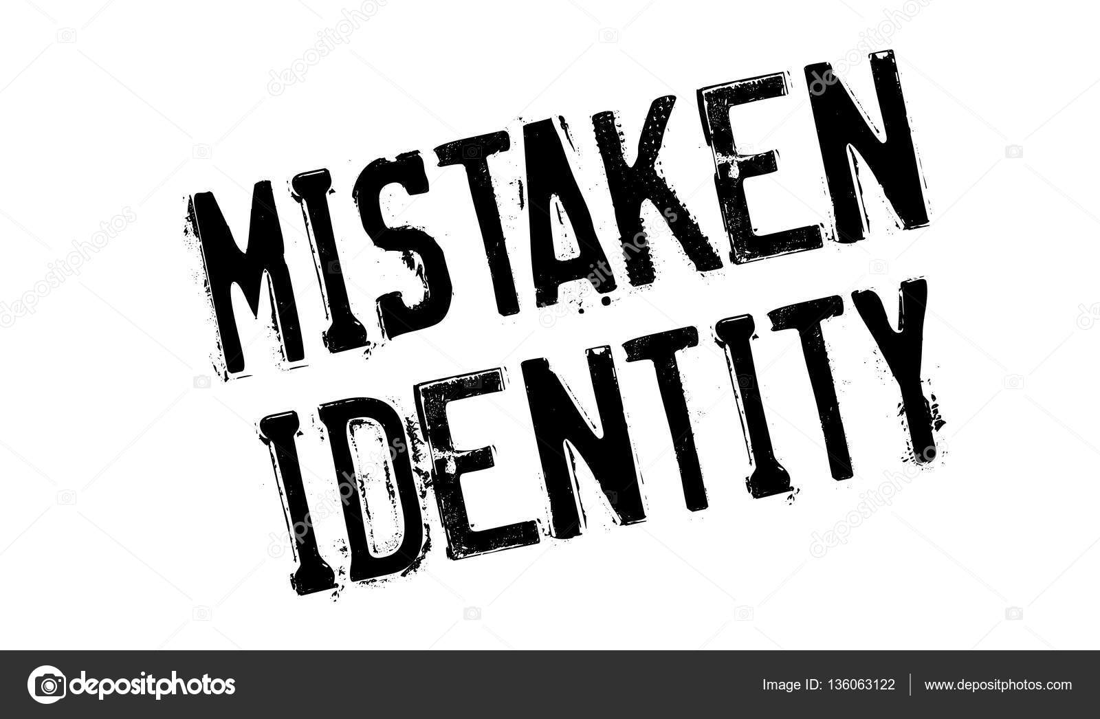 Mistaken Identity rubber stamp Stock Vector by ©lkeskinen0 136063122