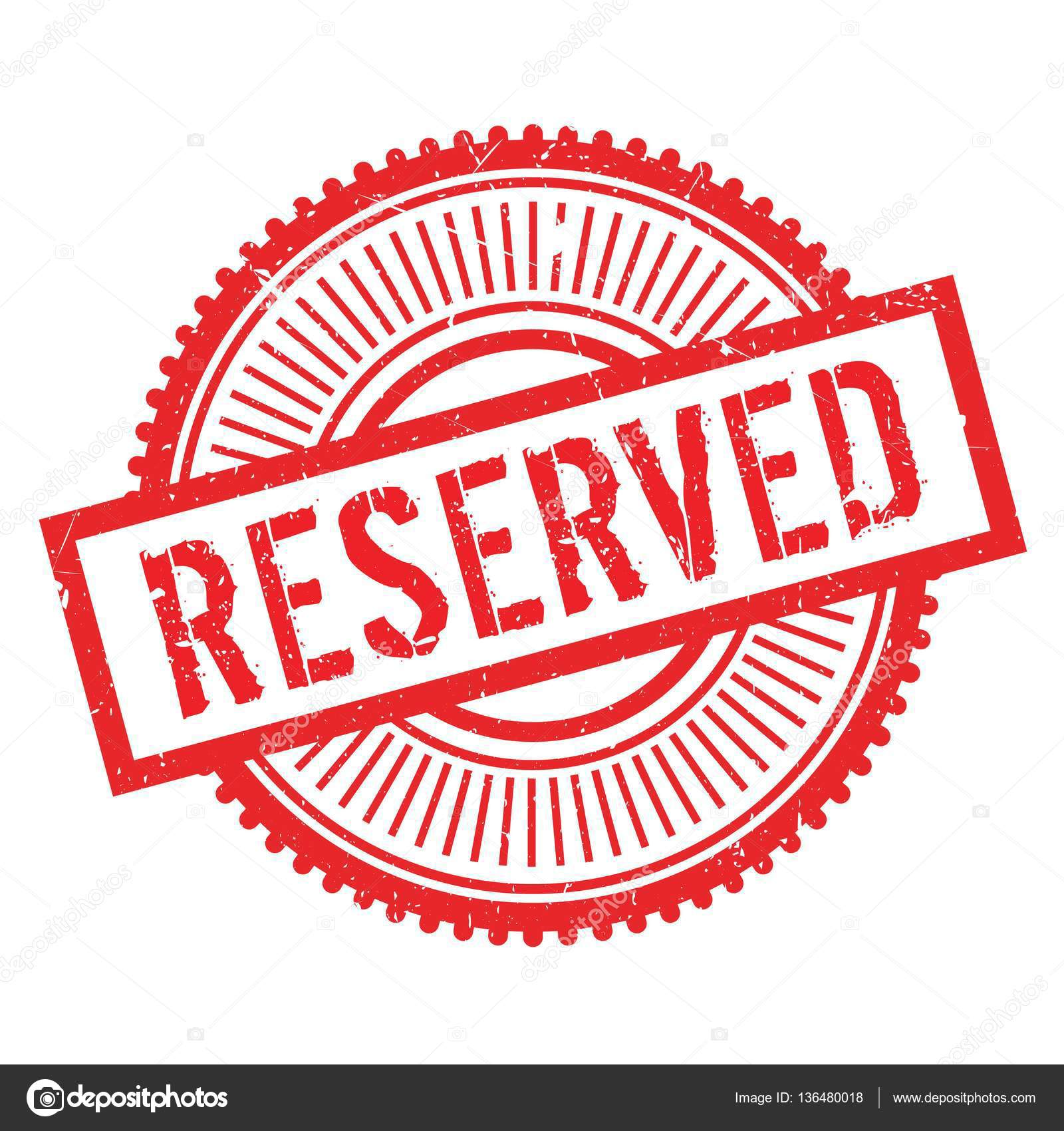 Reserved stamp rubber grunge Stock Vector by ©lkeskinen0 136480018