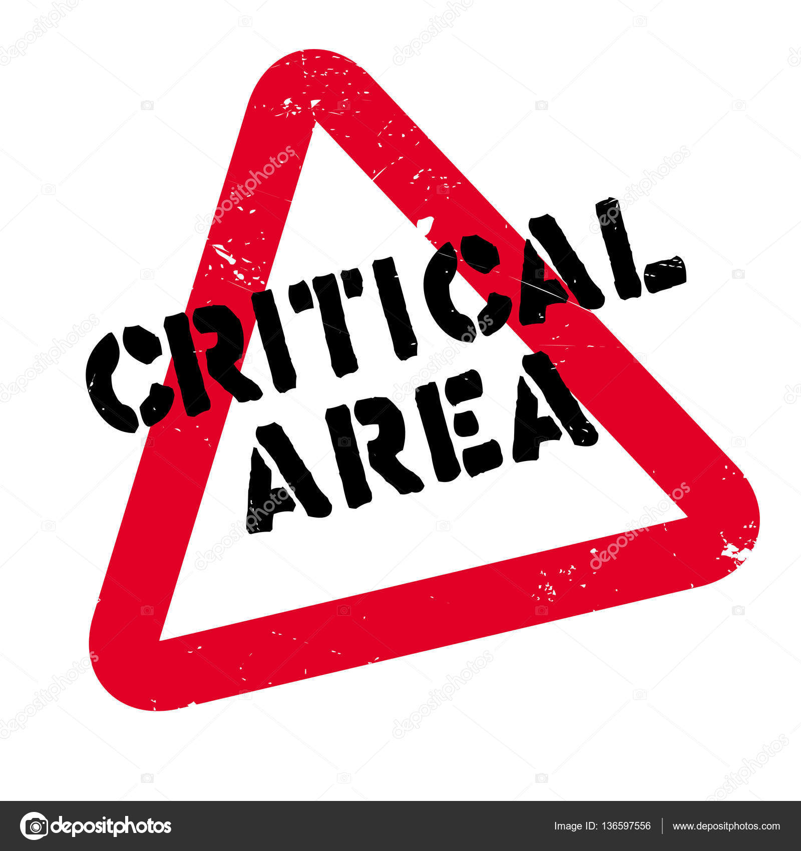 Critical Area rubber stamp — Stock Vector #136597556