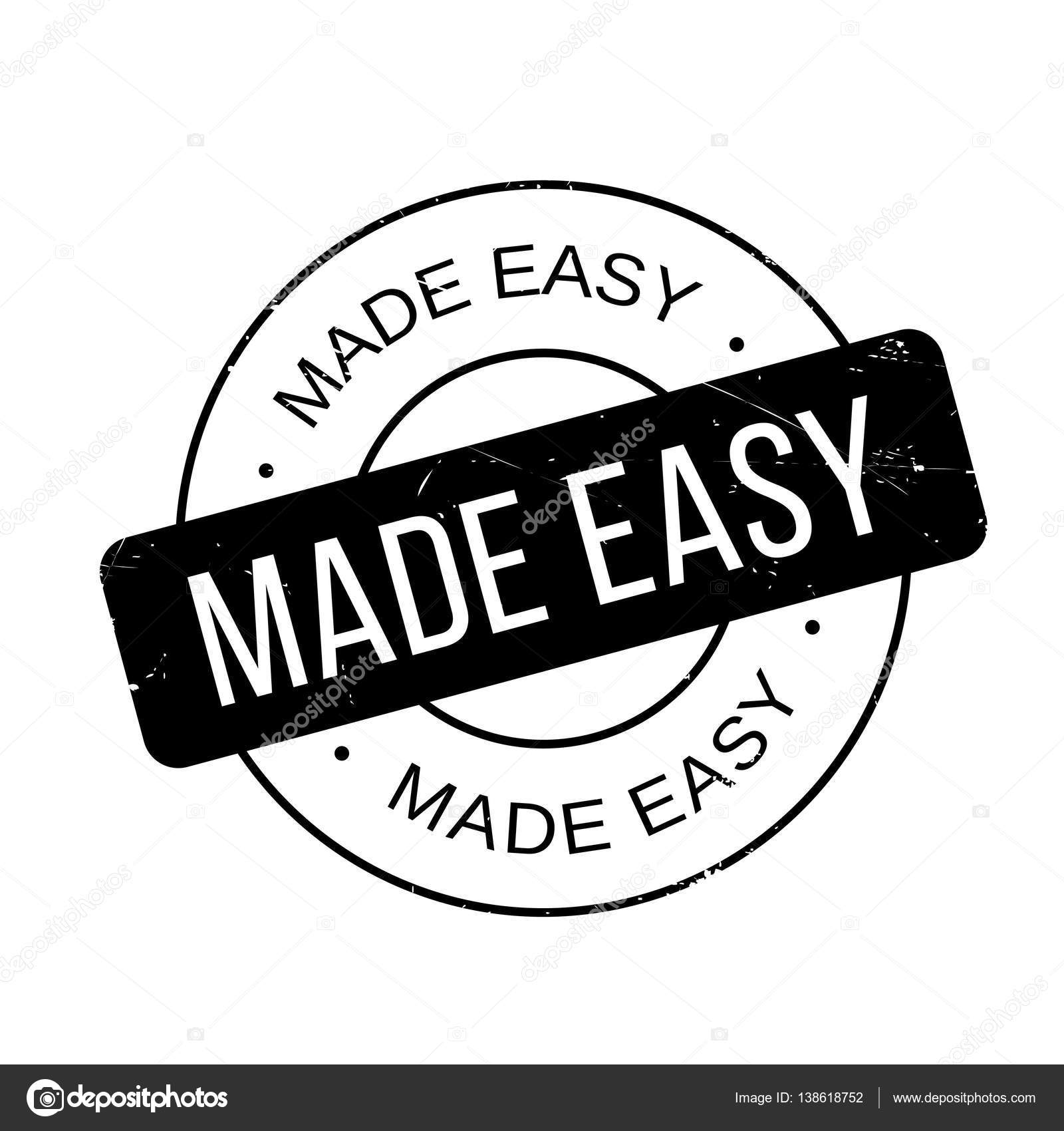 Made Easy rubber stamp Stock Vector Image by ©lkeskinen0 #138618752
