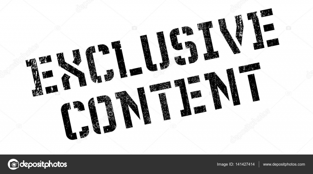 Exclusive Content rubber stamp Stock Vector by ©lkeskinen0 141427414