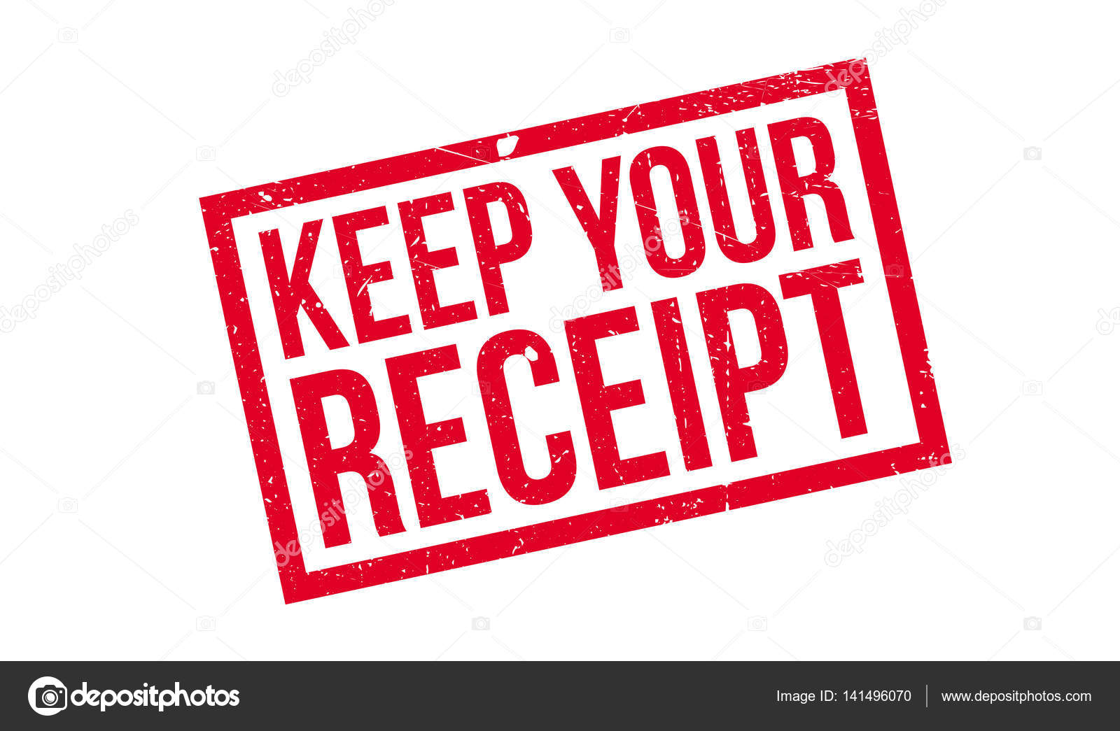 Keep Your Receipt Rubber Stamp — Stock Vector © Lkeskinen0 141496070
