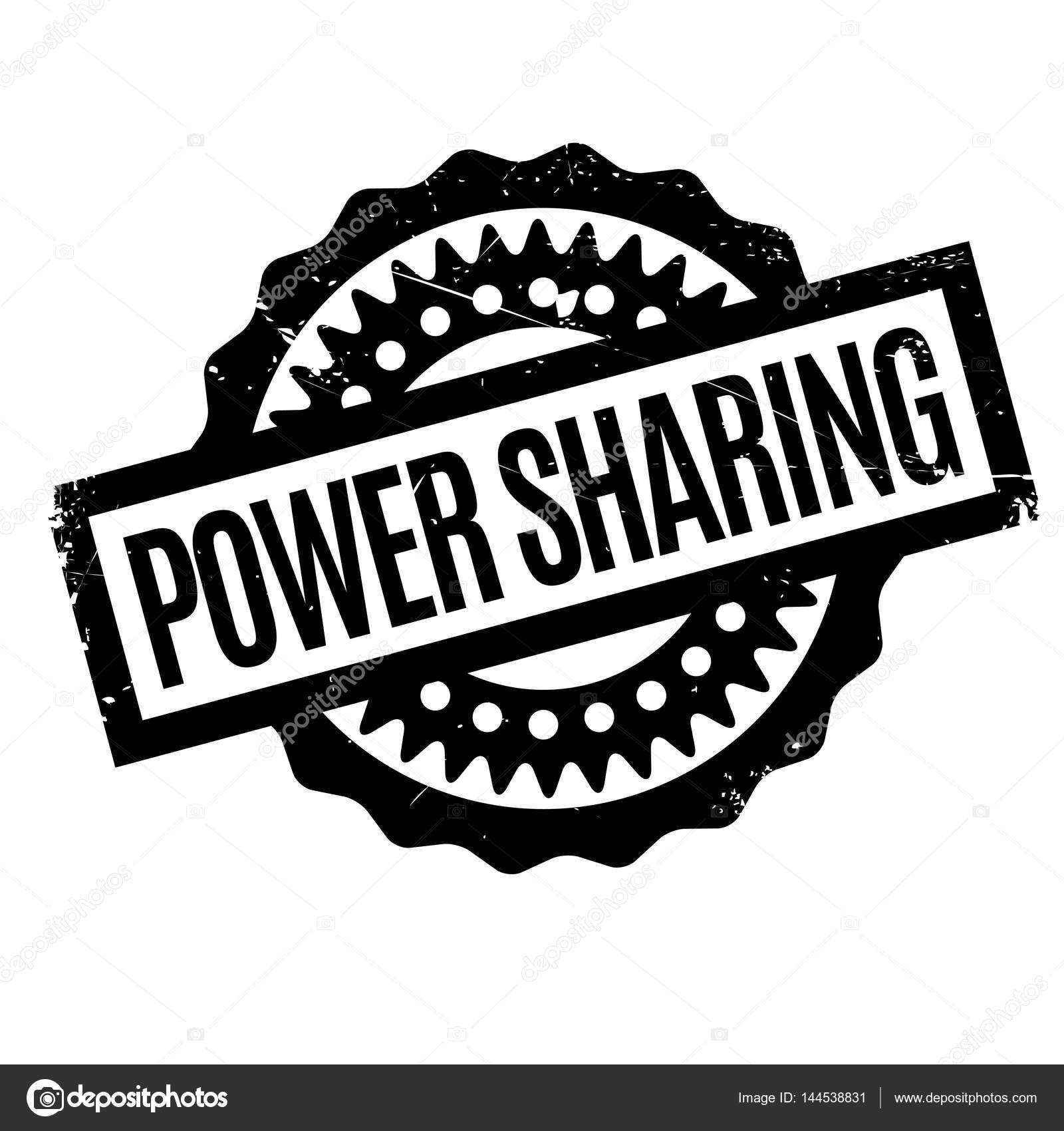 Power Sharing rubber stamp Stock Vector Image by ©lkeskinen0 #144538831
