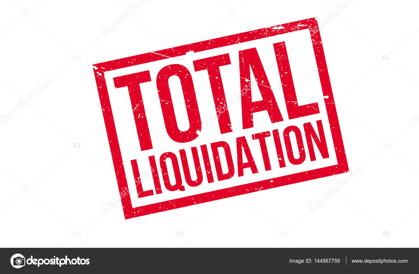 Sello de goma de Liquidación Total Vector de stock #144567759 de ...