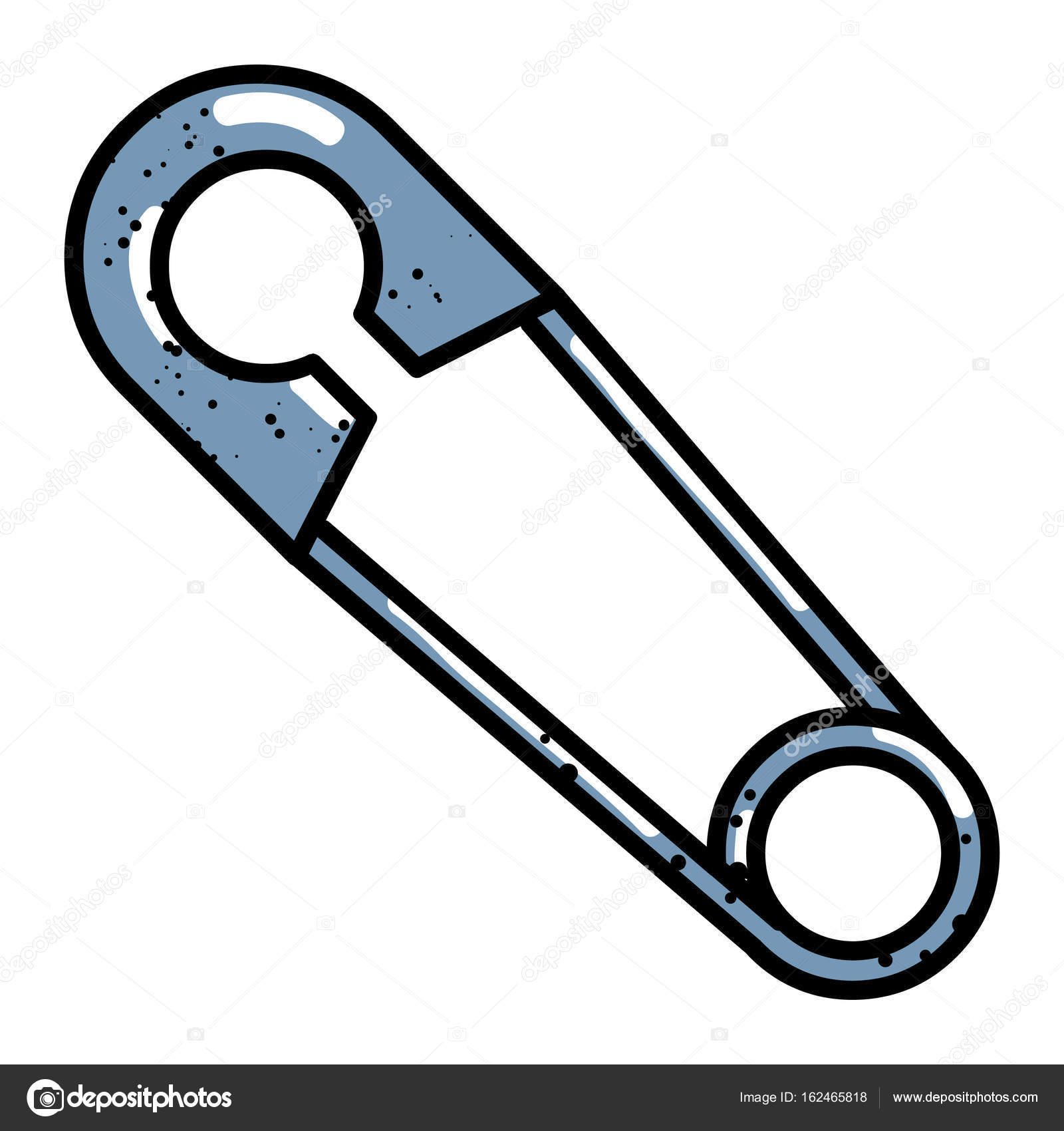 Imagen de dibujos animados de Pin Icon. Símbolo pin vector, gráfico ...