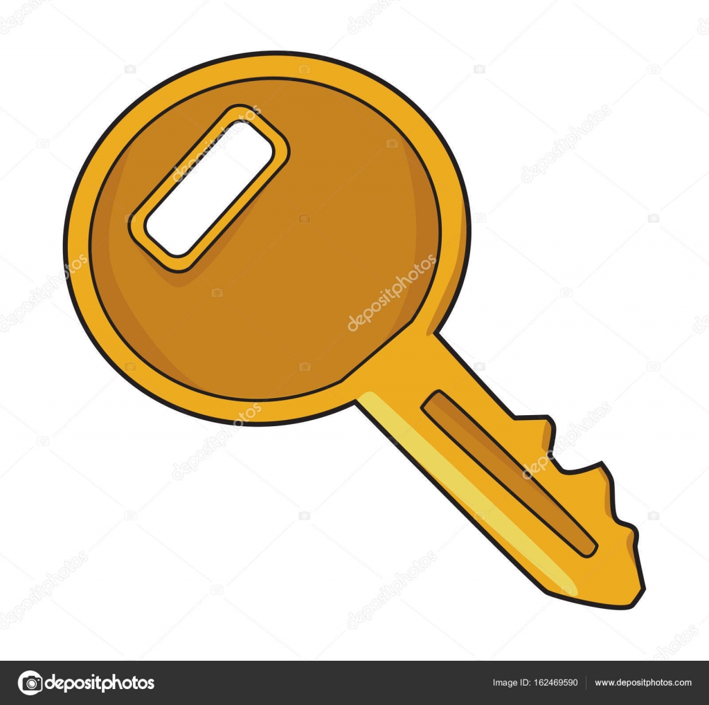 Imagen de dibujos animados de Key Icon. Símbolo clave Vector de stock ...