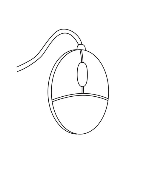 Computer mouse hand drawn outline doodle icon. Stock Vector Image by ...