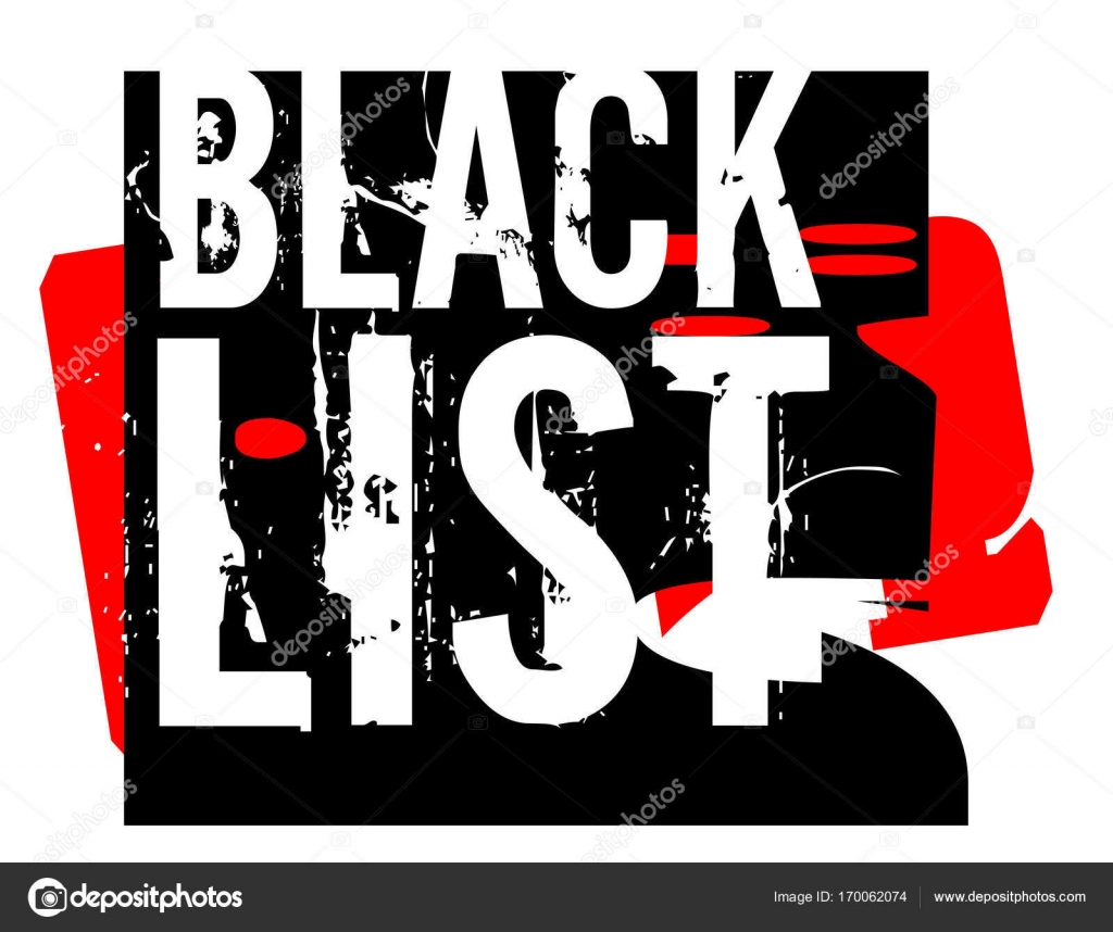 Blacklist sticker stamp Stock Vector Image by ©lkeskinen0 #170062074