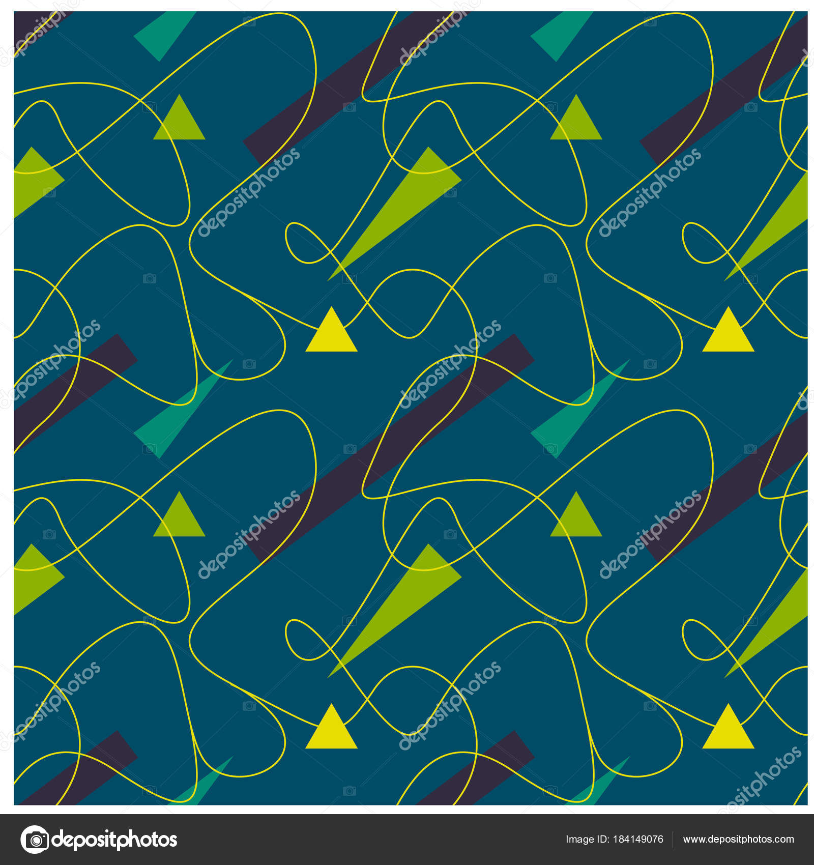Line curves geometric seamless pattern — Stock Vector © lkeskinen0 ...