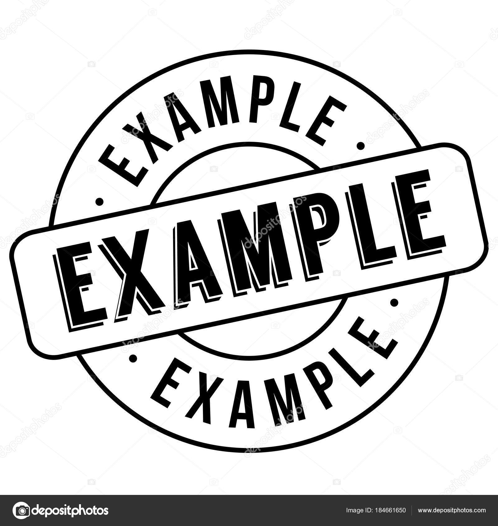 Example stamp typ — Stock Vector © lkeskinen0 #184661650