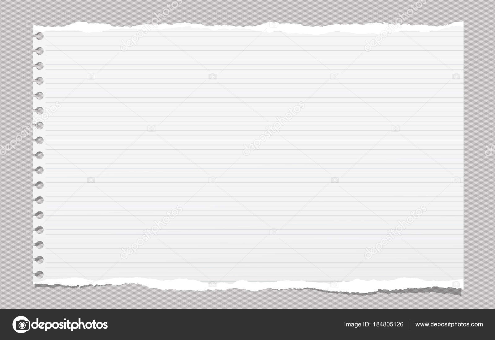 Torn Lined Notebook Paper