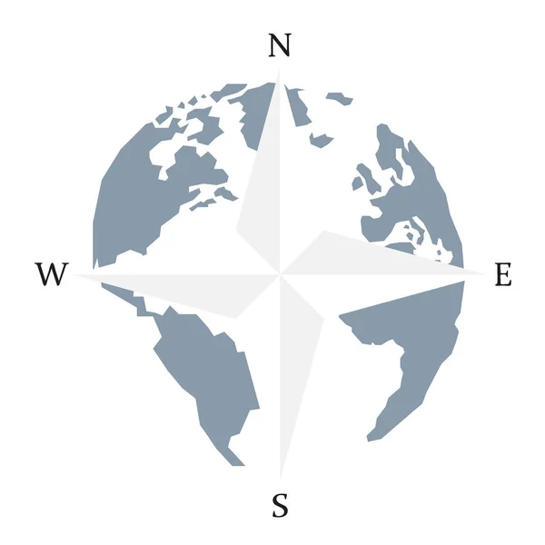 World map compass Vector Art Stock Images | Depositphotos