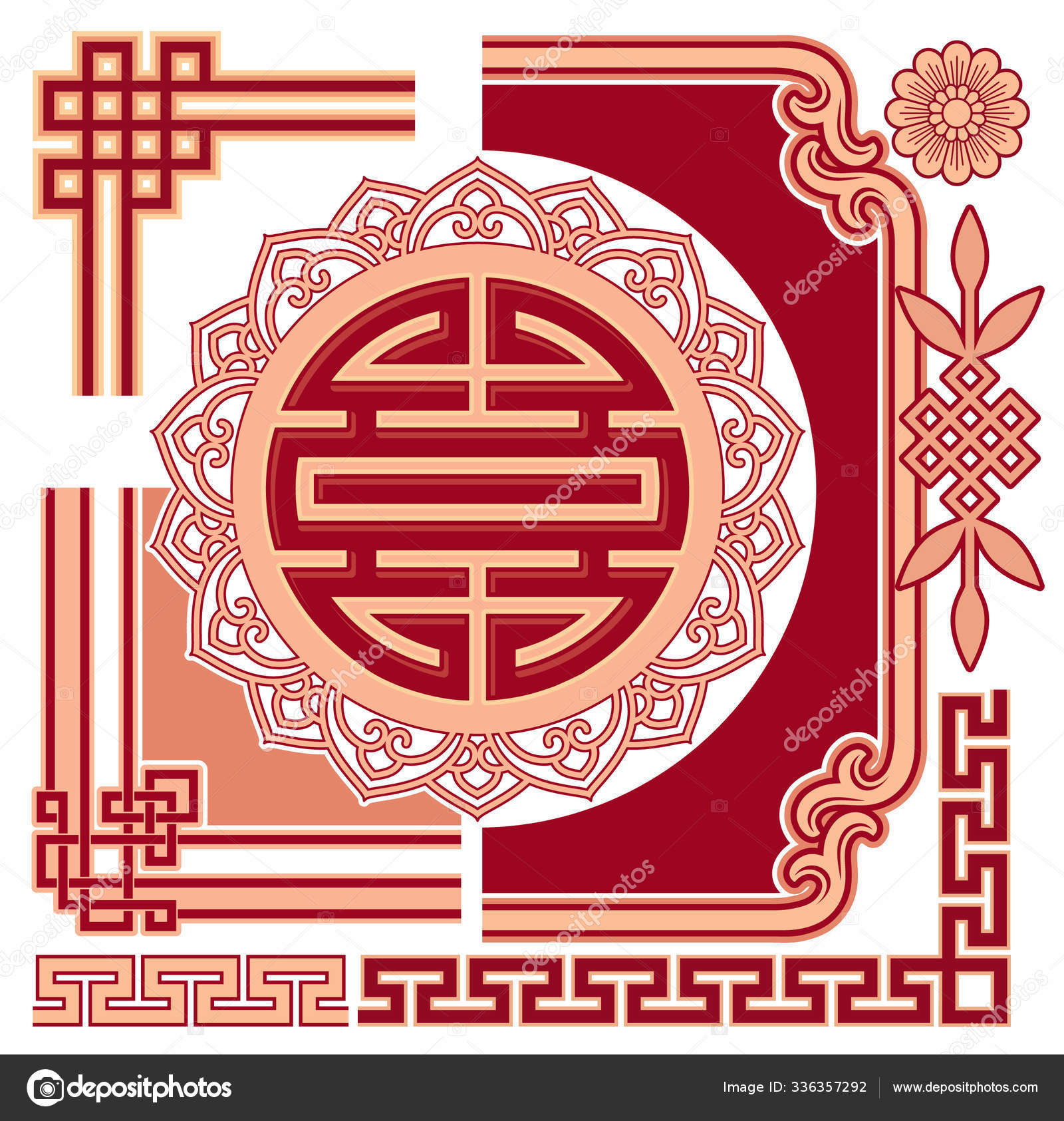 Chinese Patterns And Designs Border