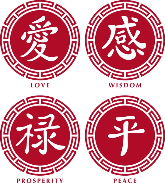 Set of Feng Shui Symbols Stock Vector Image by ©LeshaBur #13626961