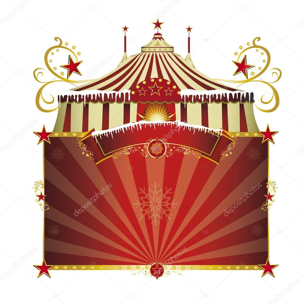 Vector: circus border | Christmas circus border frame — Stock Vector ...