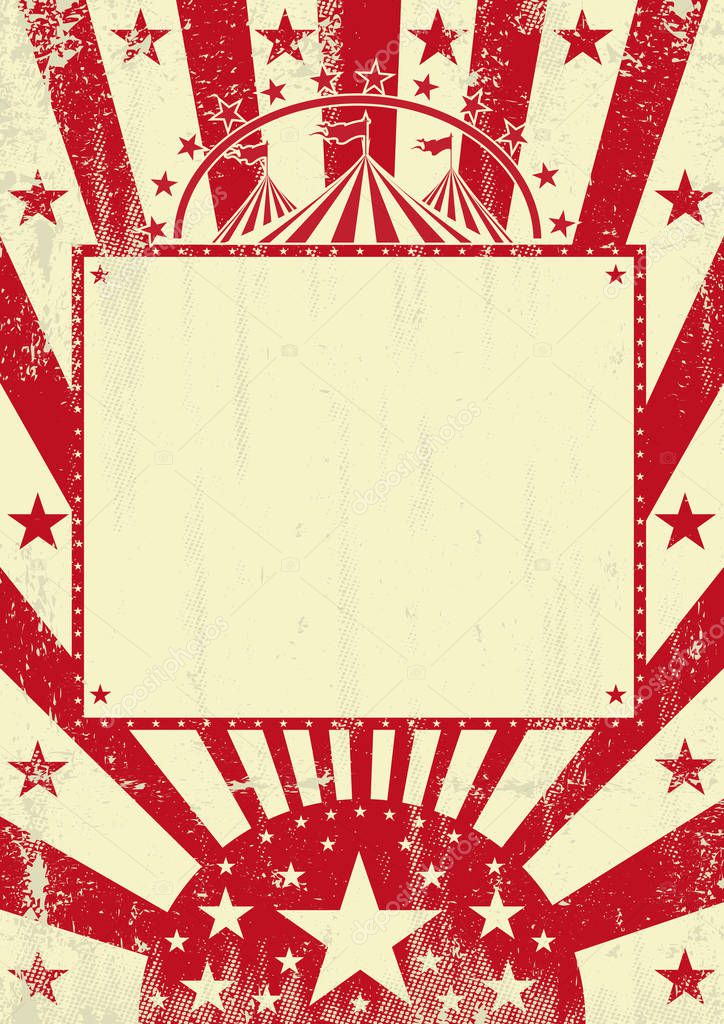 Circus red grunge background — Stock Vector © tintin75 #189625428