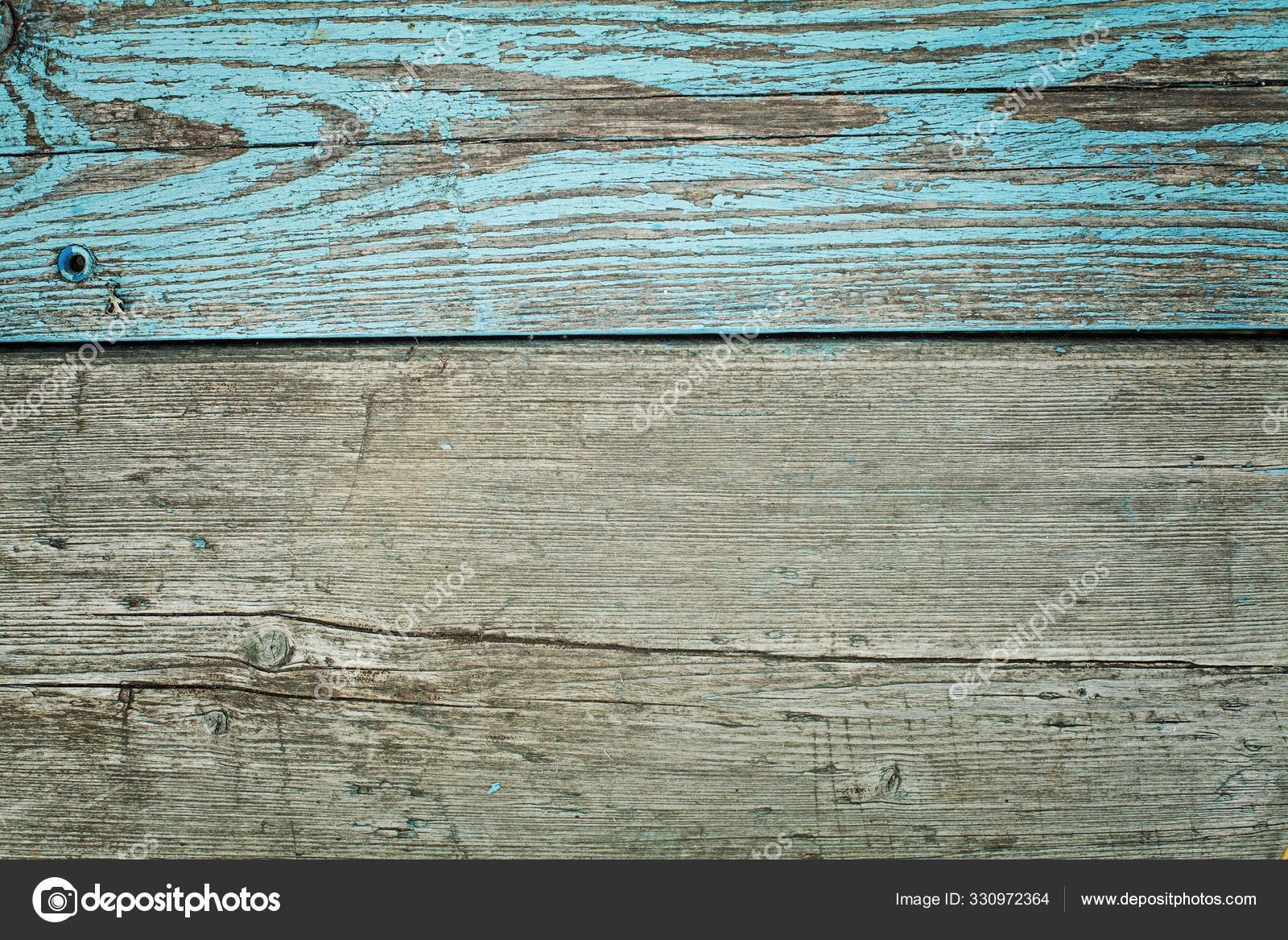 Blue Distressed Wood Background
