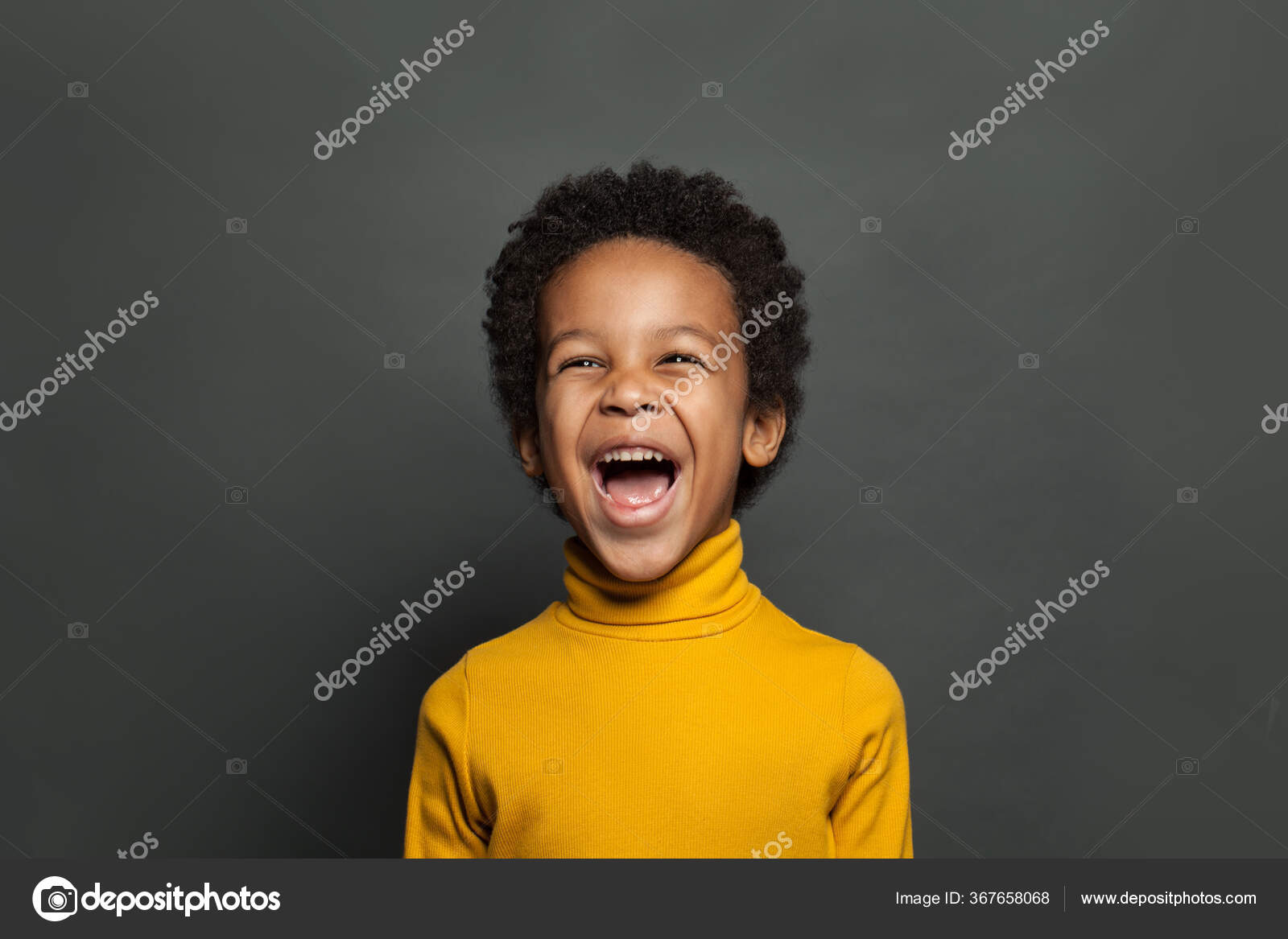 Excited Black Child