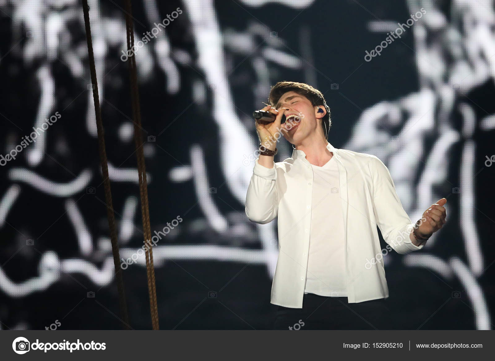 Brendan Murray from Ireland Eurovision 2017 — Stock Editorial Photo ...