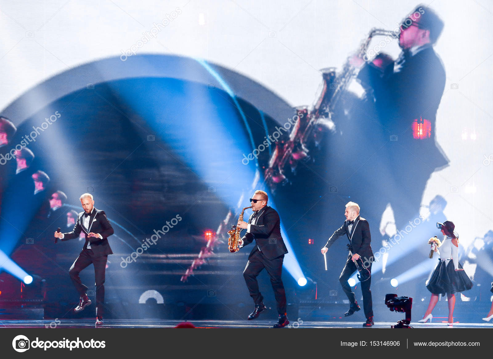 SunStroke Project from Moldova Eurovision 2017 — Stock Editorial Photo ...